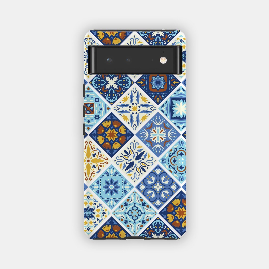 BRIGHT MOSAIC Phone Case Lisbon Tile Inspired Design for Your Google ...