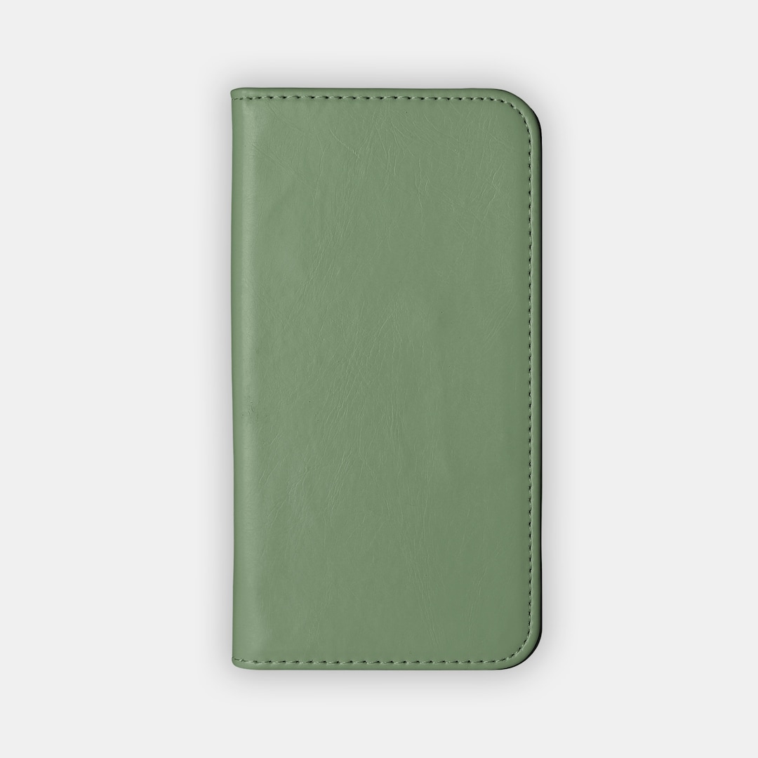 WATERCRESS Wallet Case Block Colour Rich Green Design for Your Samsung ...