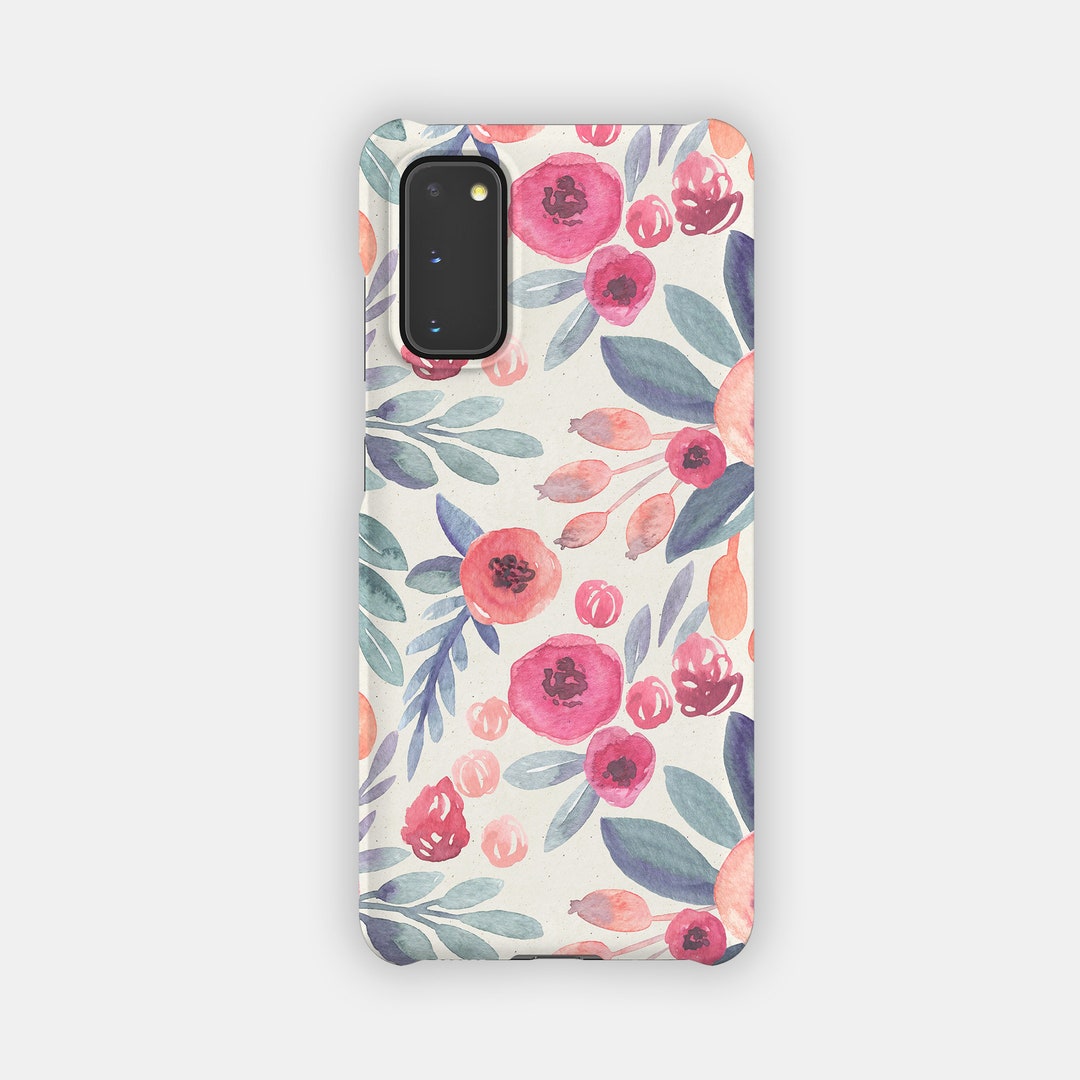 AUTUMN BLOSSOM Phone Case Pastel Pink Floral Design for Your Samsung ...