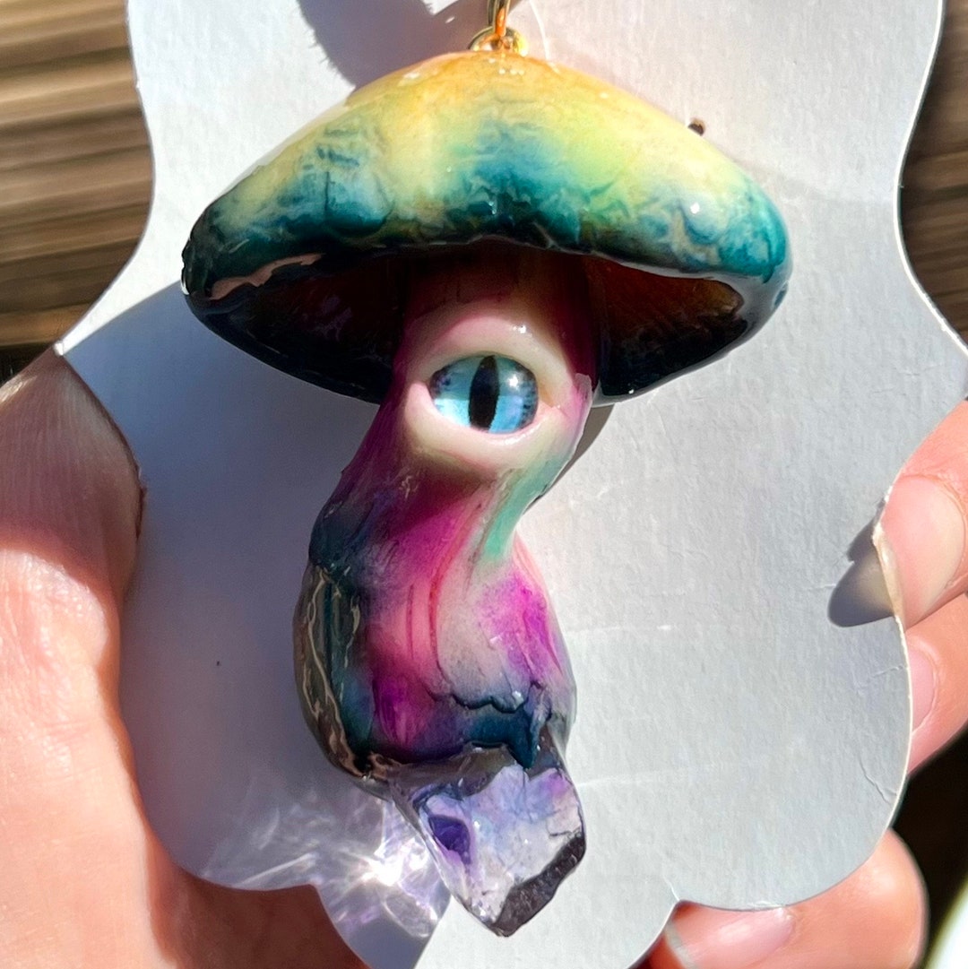 Zen’s Jack Frost Spiritual Protection Amulet Mushroom Pendant With ...