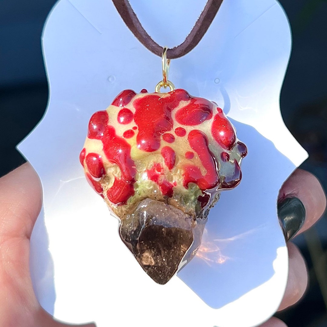 Sick Drippy Bleeding Tooth Fungus Glow in the Dark Mushroom Charm ...