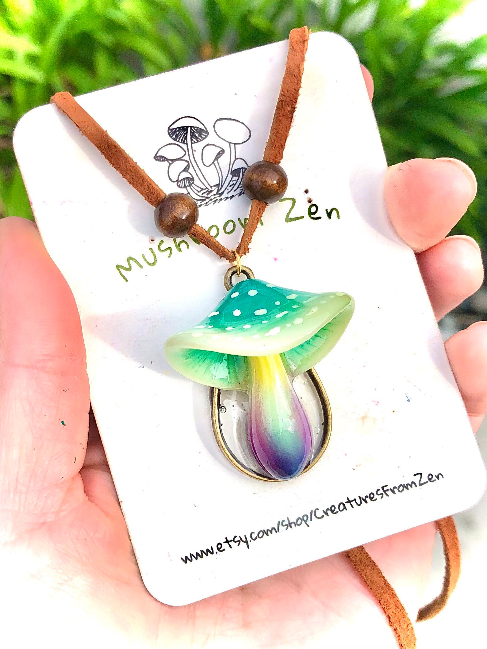 Spotted Teal Gradation Cap Petite Glow in the Dark Mushroom | Etsy