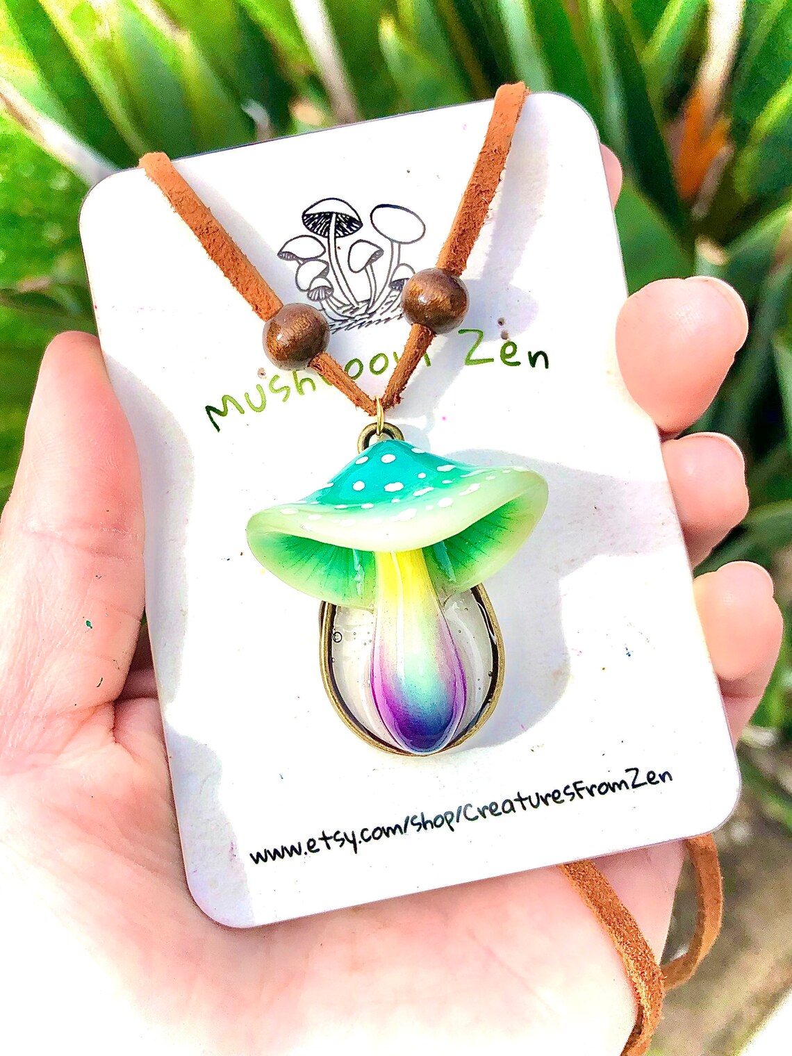 Spotted Teal Gradation Cap Petite Glow in the Dark Mushroom | Etsy