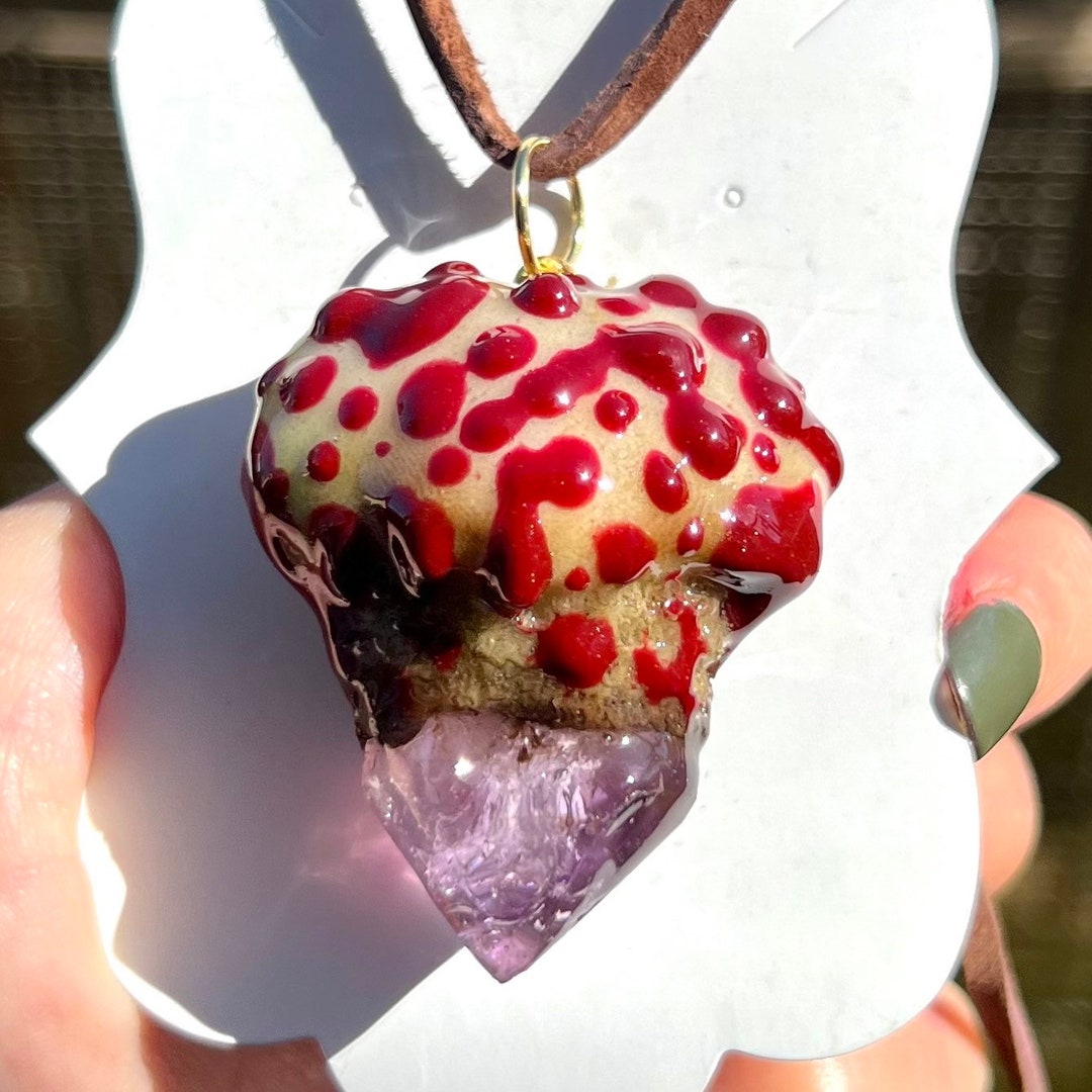 Sick Drippy Bleeding Tooth Fungus Glow in the Dark Mushroom Charm ...