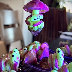 Cherry Blossom Snake Mushroom/ Citrine Pendant / 24 Inches Adjustable ...