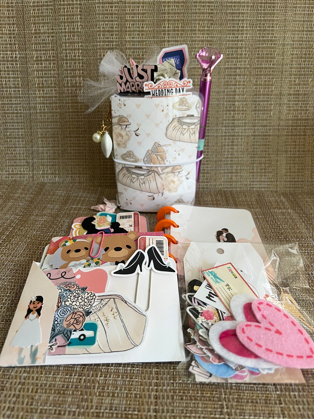 Micro TN Travelers Notebook Wedding Bridal Shower Husband Wife Bride ...