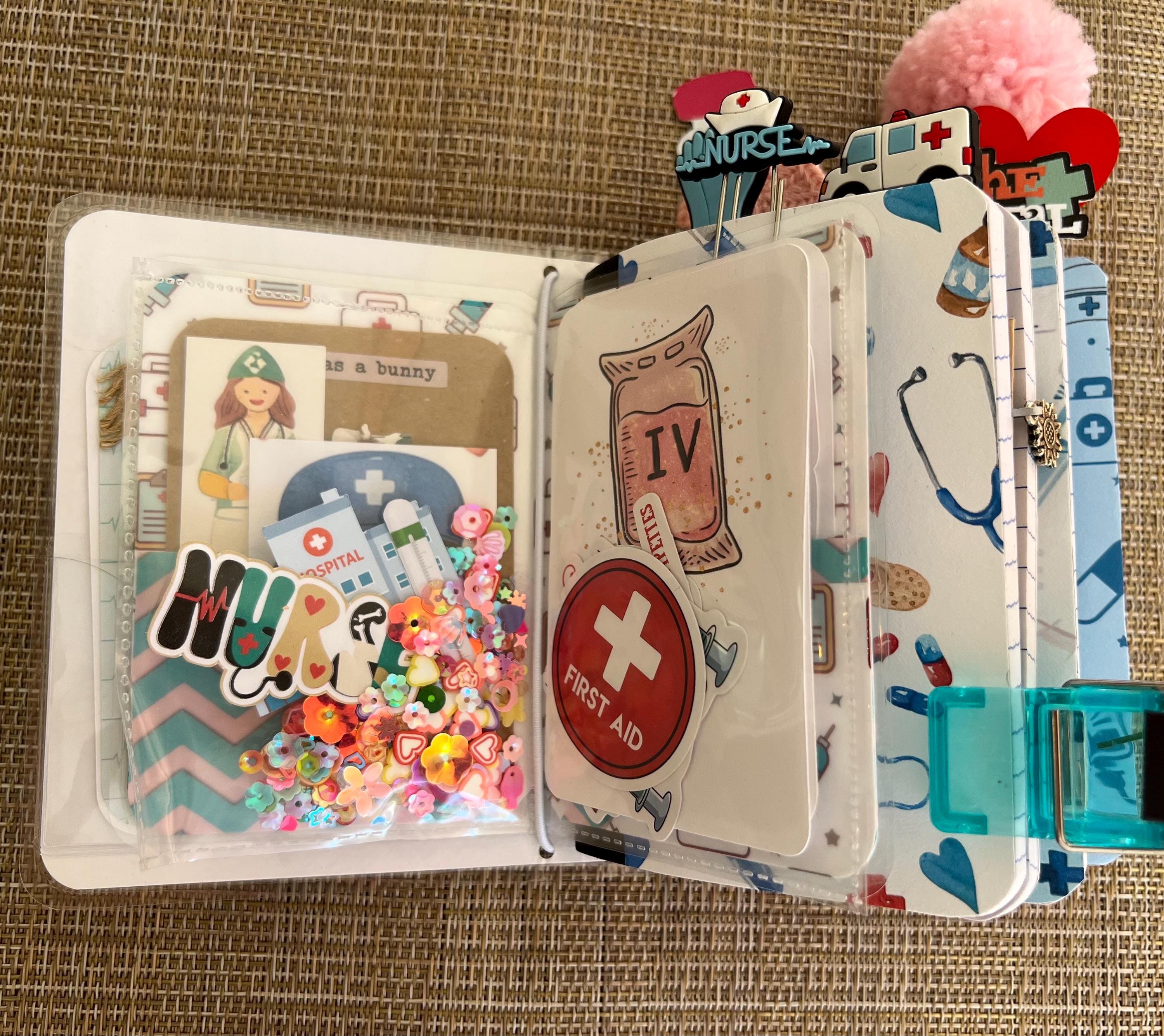 Nurse Theme Micro Travelers Notebook: Medical Charm Dangle - Etsy