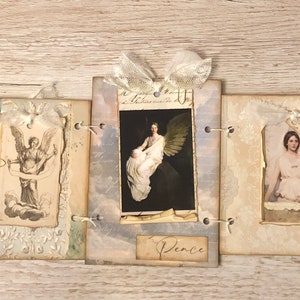 Angels Tag Book...vintage Digital Junk Journal Kit, Printable Papers ...