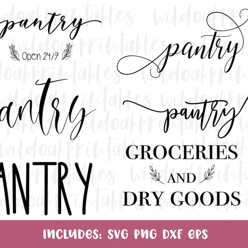 Pantry Svg - Etsy