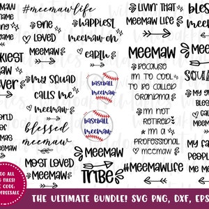 Meemaw Life Svg, Meemaw Svg, Meemaw Svg Bundle, Funny Meemaw Svgs ...