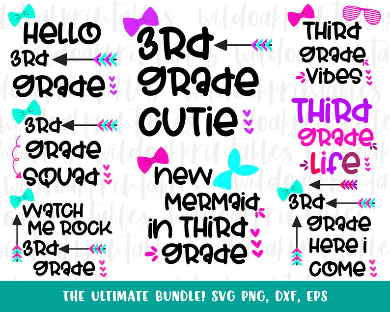3rd Grade Squad Svg Back to School Svgs 3rd Grade Svgs - Etsy