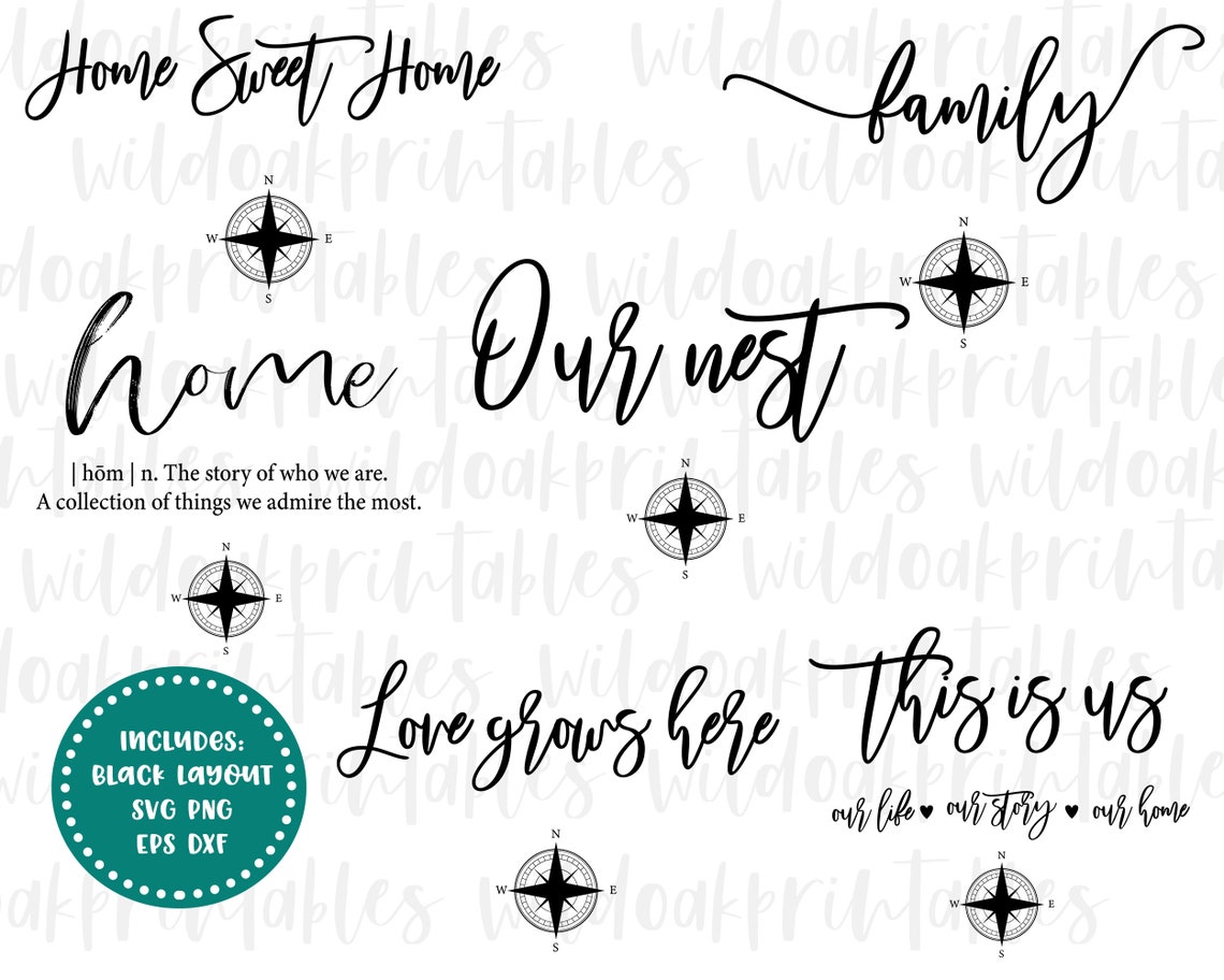 GPS Coordinate Home Svg Signs, Funny Digital Home Signs Svg, Diy Home ...