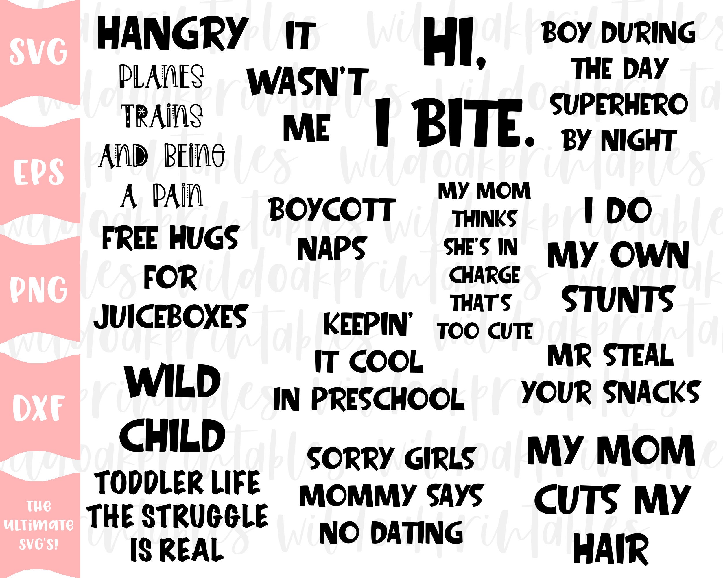30 Funny Toddler Svg Bundle, Toddler Svgs, Sarcastic Boy Svgs, Sarcasm ...