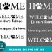 Digital Welcome Home Dog Signs Svg, Dog Home Signs, Home Sweet Home Paw ...