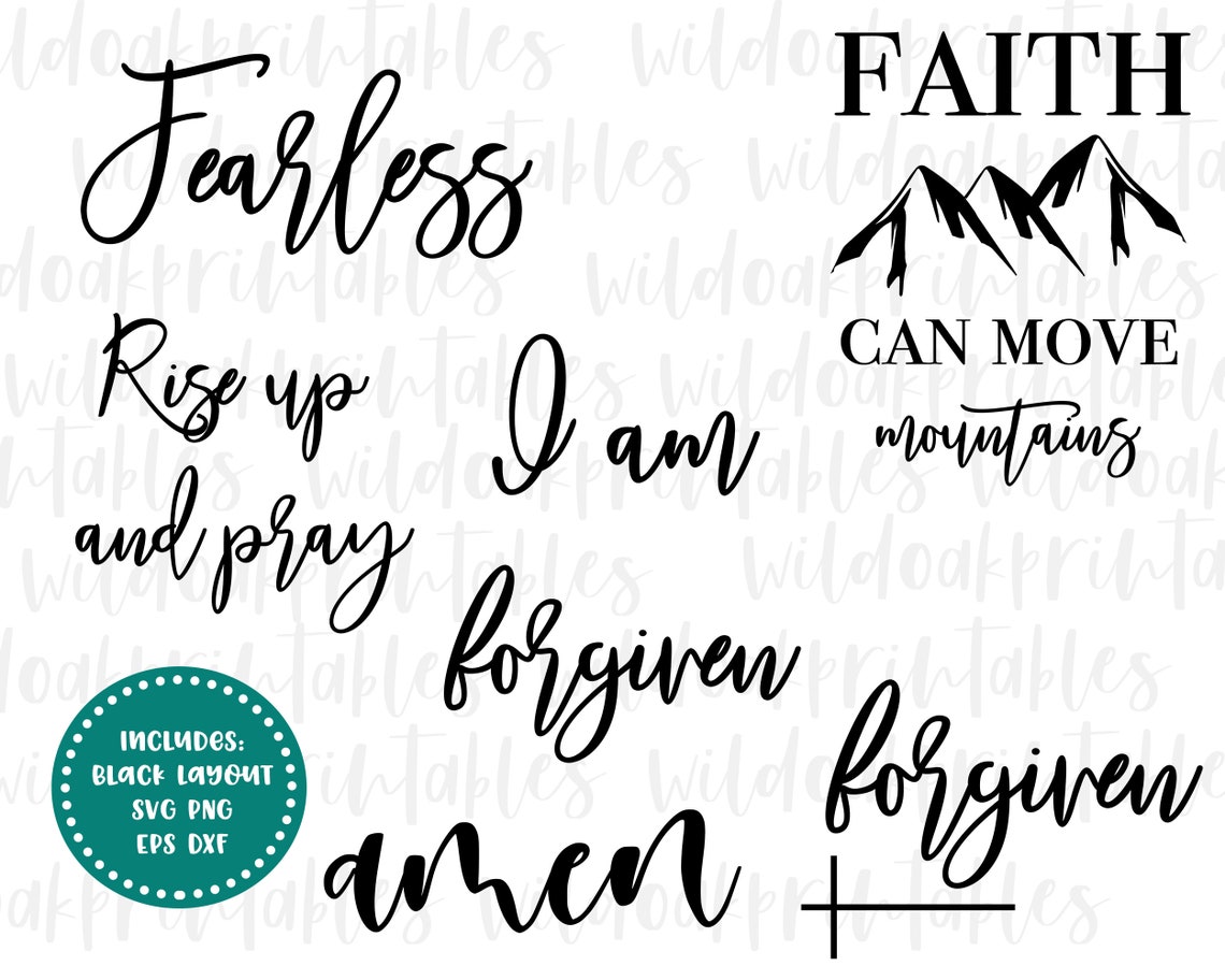 Scripture Svgs Christian Motivational Quotes Svg Christian - Etsy