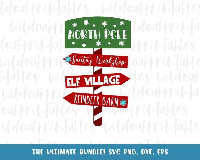 The North Pole Svg, Merry Christmas Svg Christmas Svg, Southern ...
