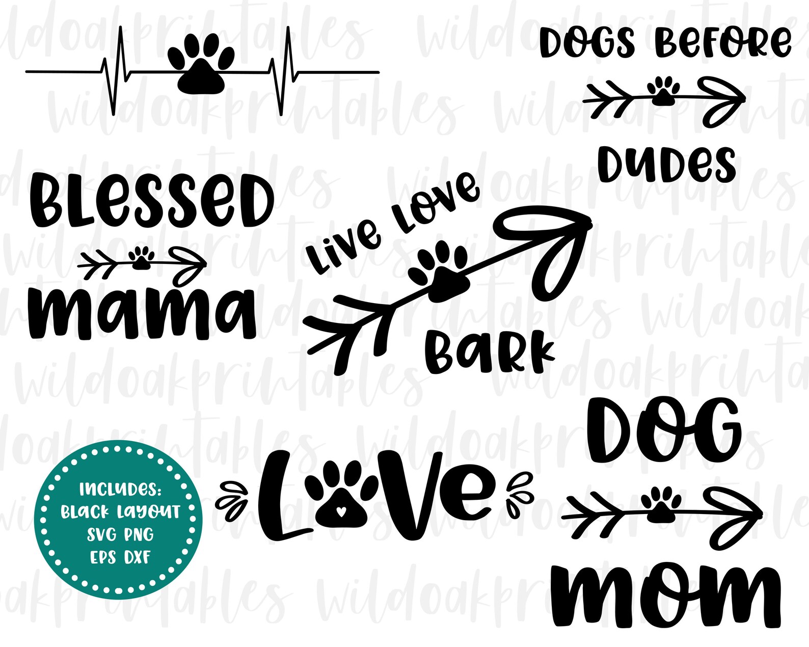 Dog Svg Bundle, Dogs Svg Bundle, Funny Dog Svgs, Dog Heartbeat Svg, I ...