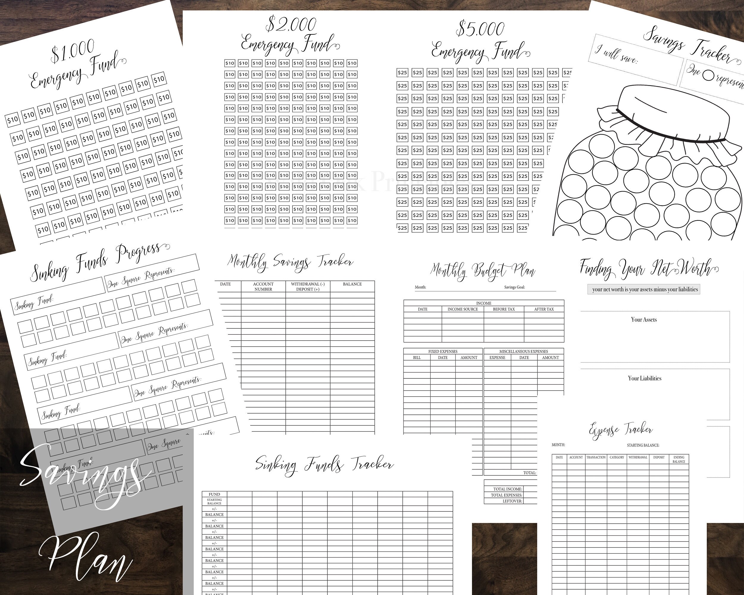 Financial Planner Bundle Printable Budget Planner Financial - Etsy Canada