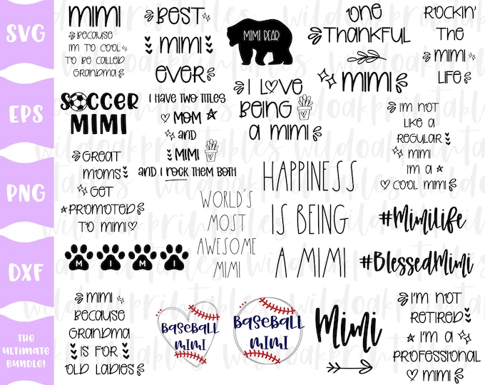 Mimi Life Svg Mimi Svg Mimi Svg Bundle Funny Mimi Svgs - Etsy