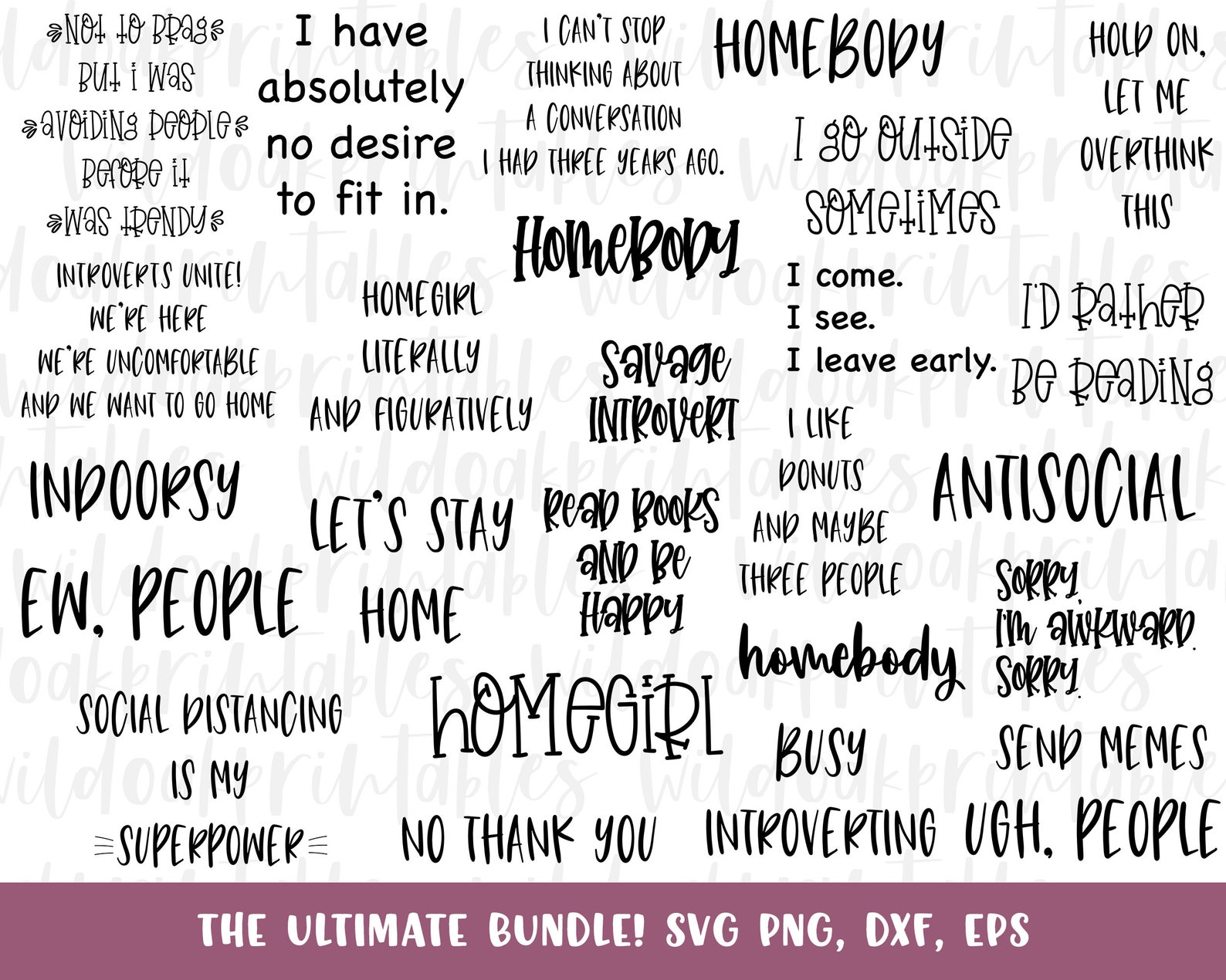 Introvert Svg Bundle Introverts Svg Funny Svg Sayings - Etsy