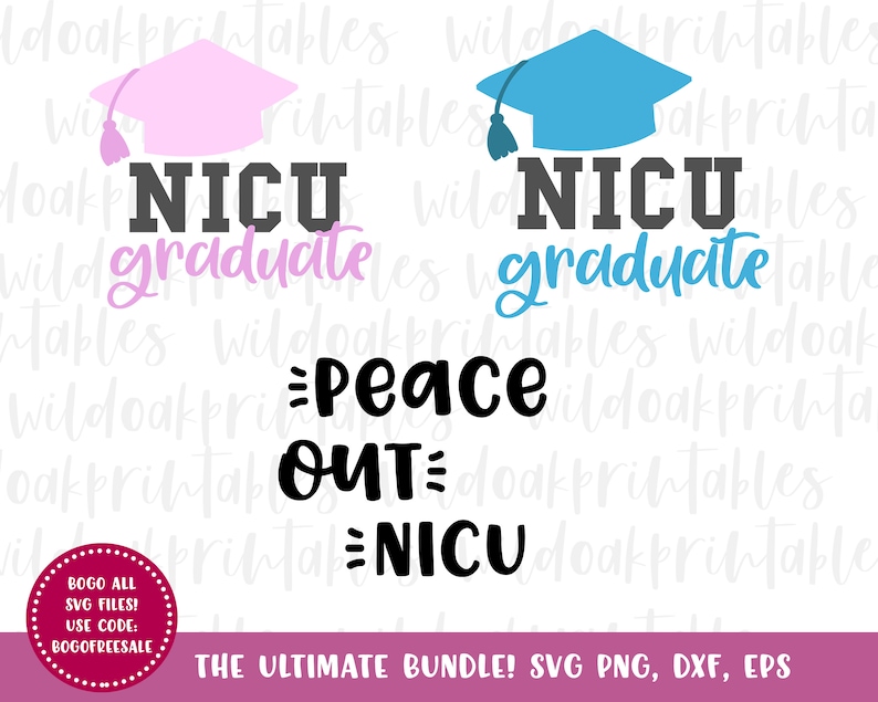Peace Out Nicu, Nicu Svg Files, Nicu Svg Bundle, Nicu Graduate Svg ...