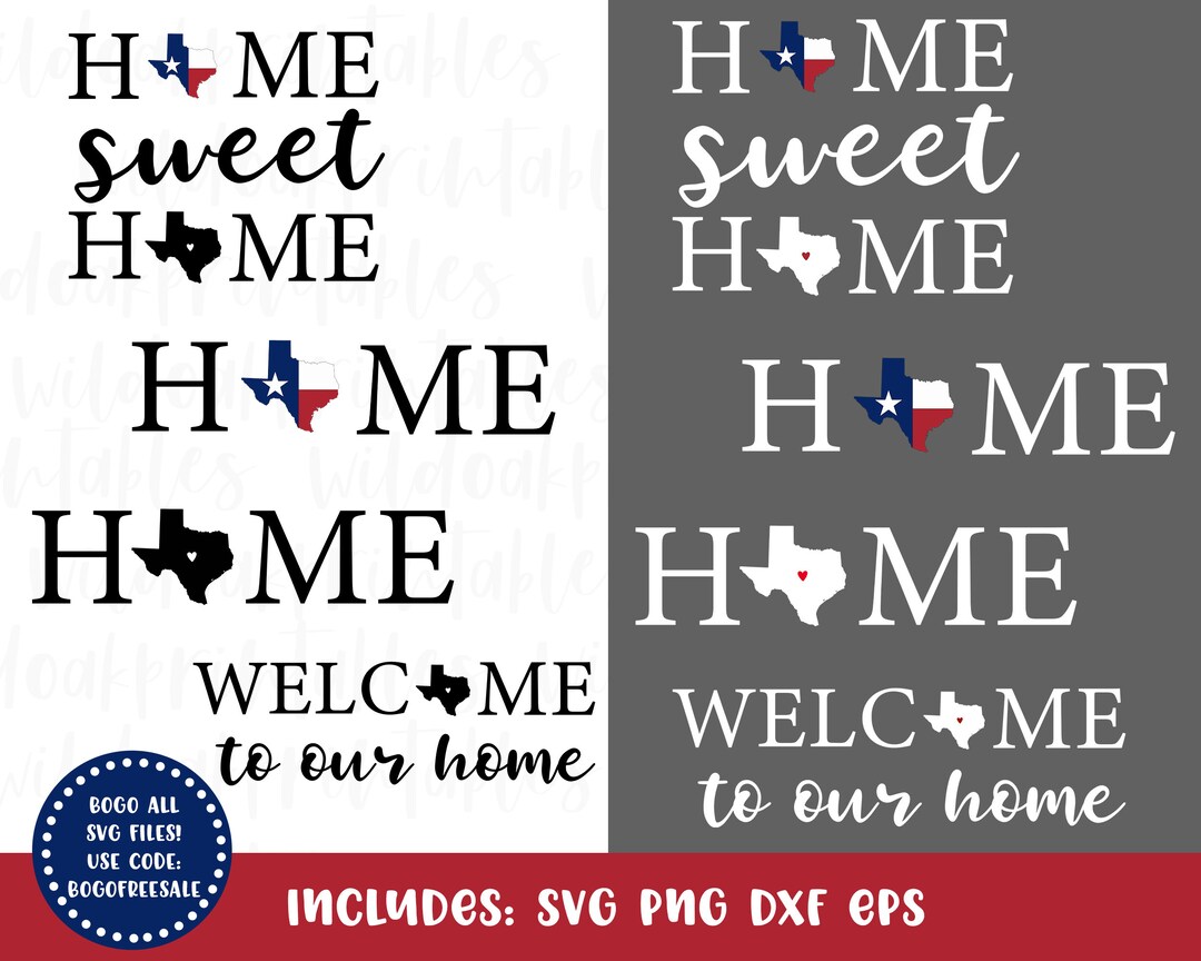 Texas Svg Bundle, Texas Home Signs, Dallas Texas Svg, Home Texas ...