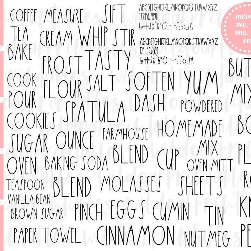 Rae Dunn Font - Etsy