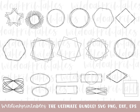 Double Frame Svgs Wall Art Svgs Double Wall Art Svgs Frame | Etsy