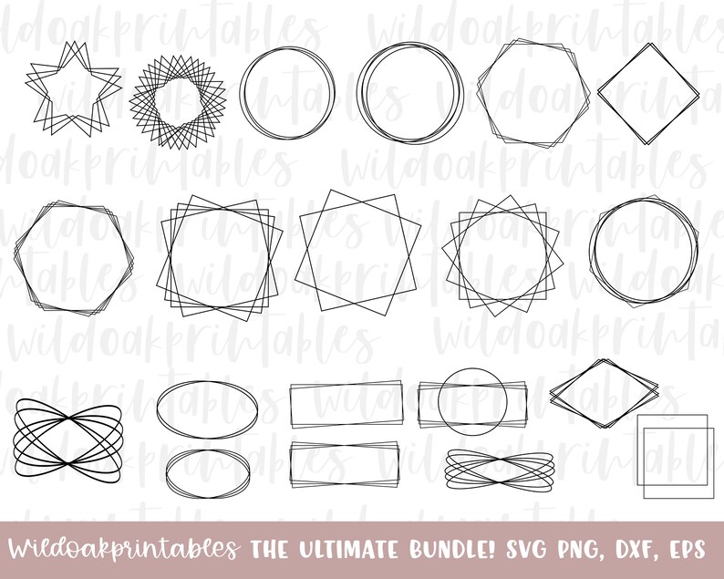 Double Frame Svgs Wall Art Svgs Double Wall Art Svgs Frame - Etsy