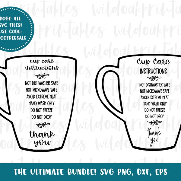 Sublimation Mug Care Instructions - Etsy