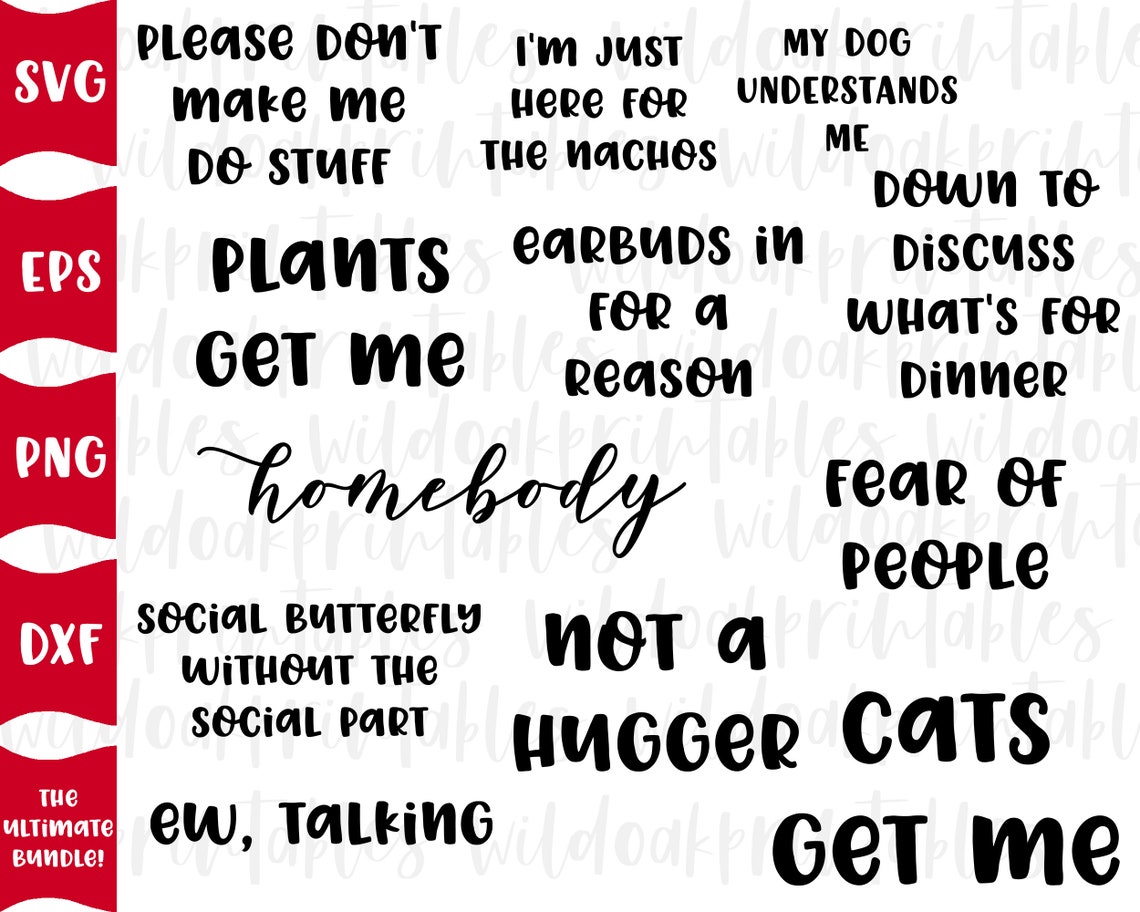 80 Designs Introvert Svg Bundle Introverts Svg Funny Svg - Etsy