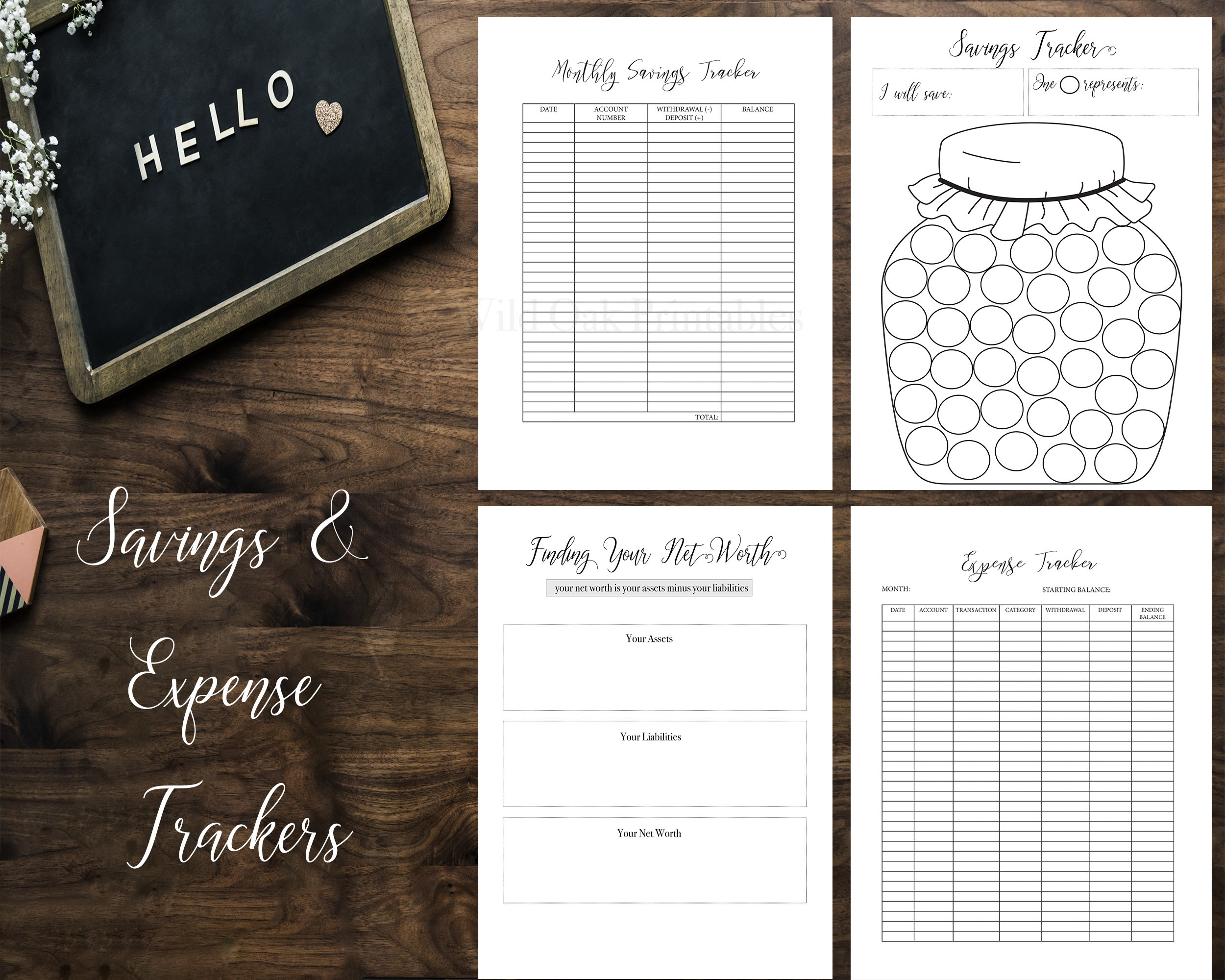 Financial Planner Bundle Printable Budget Planner Financial - Etsy Canada
