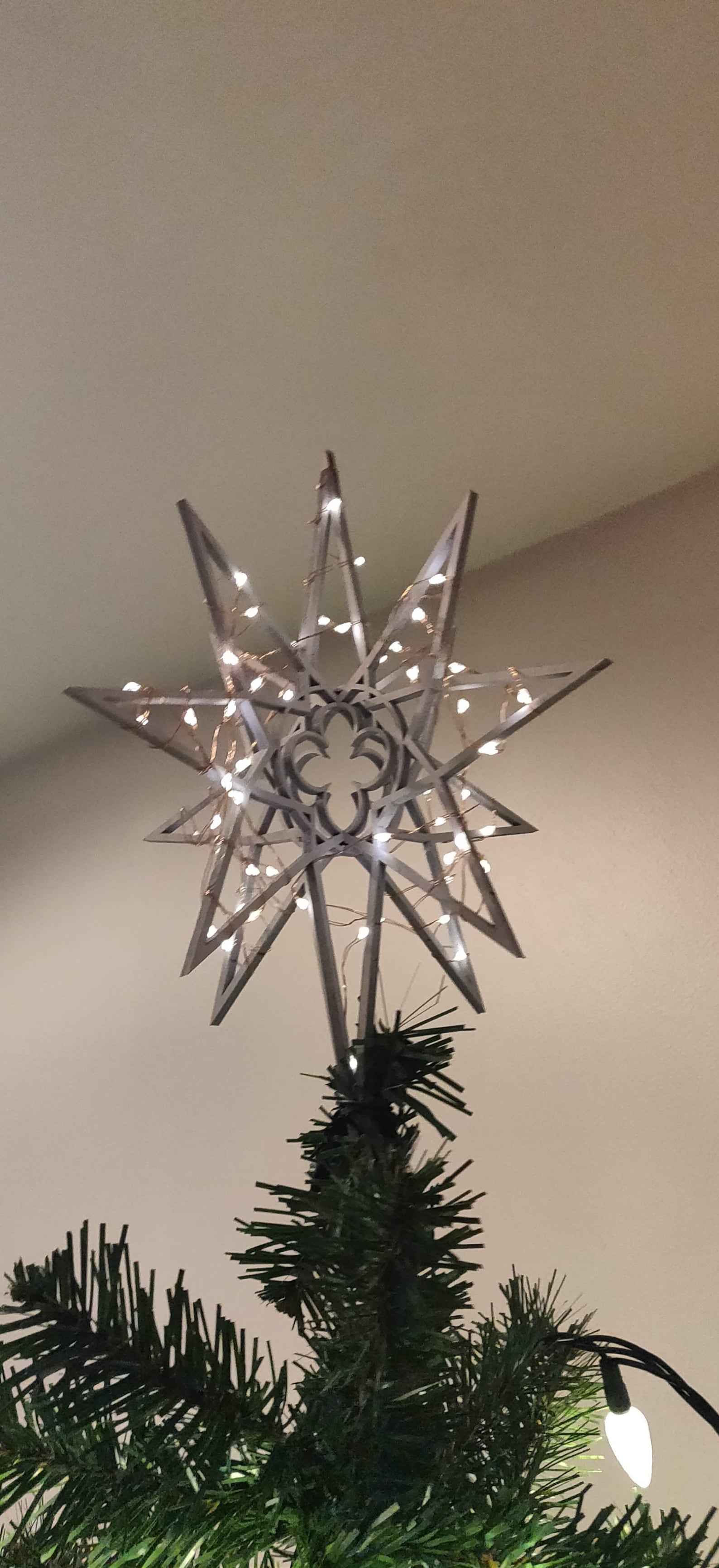 Star With Cross - Christmas Tree Topper [digital File] - Etsy