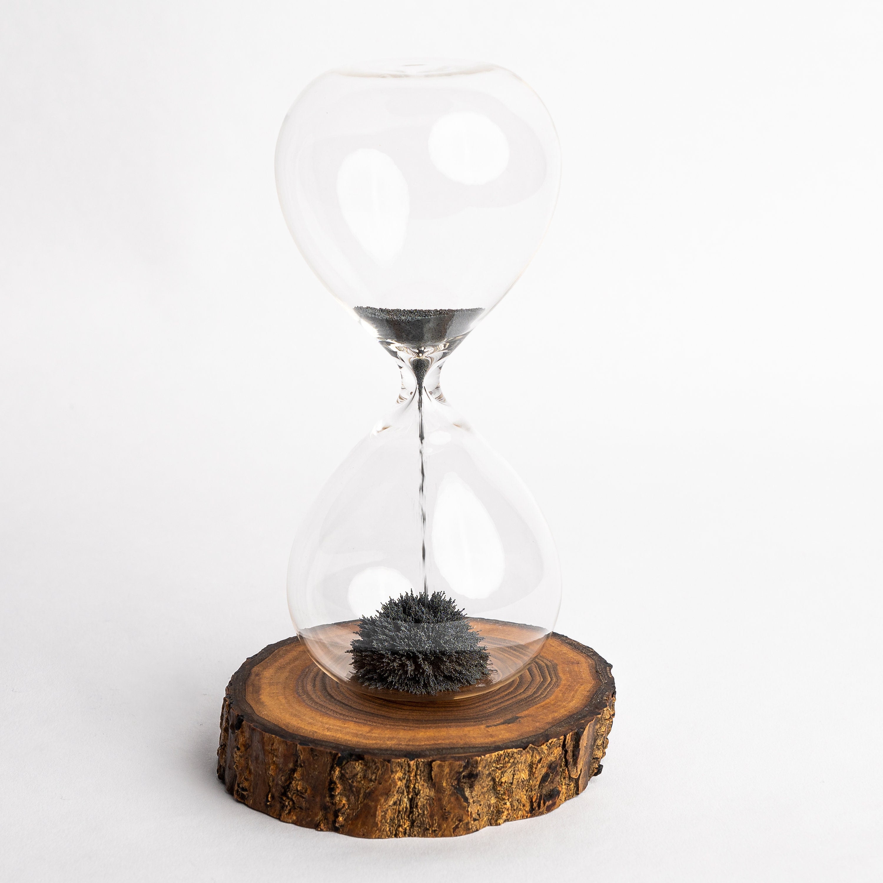 Magnetic Sand Timer With Live Edge Butternut Base - Etsy