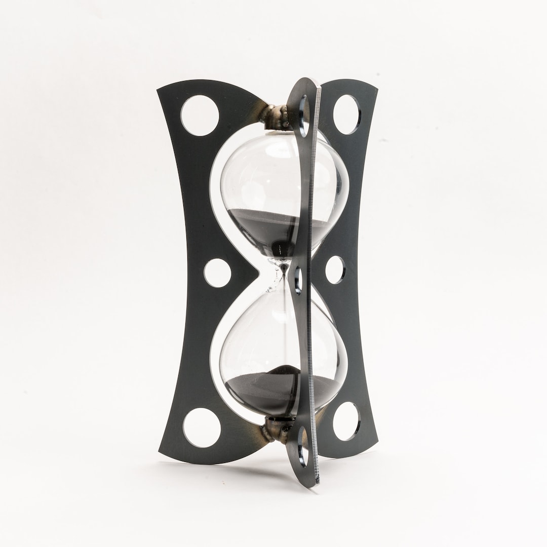 Industrial Metal Sand Timer - Unique Steampunk Décor for Home or Office ...