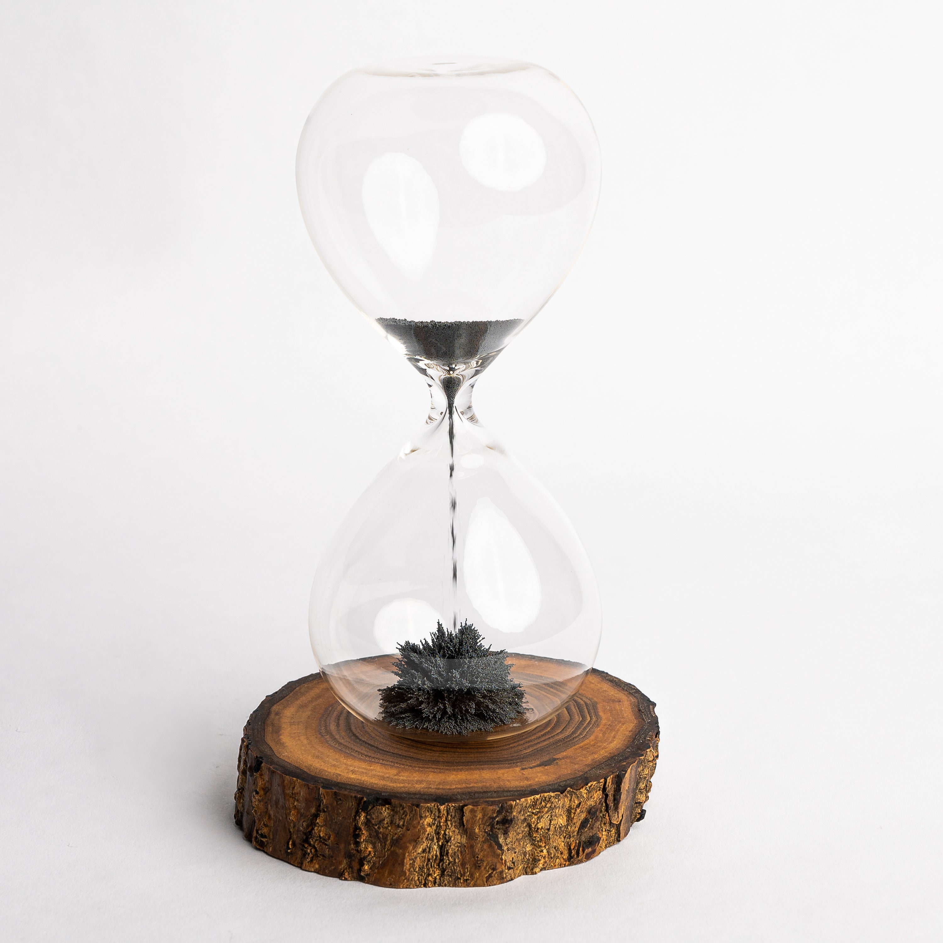 Magnetic Sand Timer With Live Edge Butternut Base - Etsy
