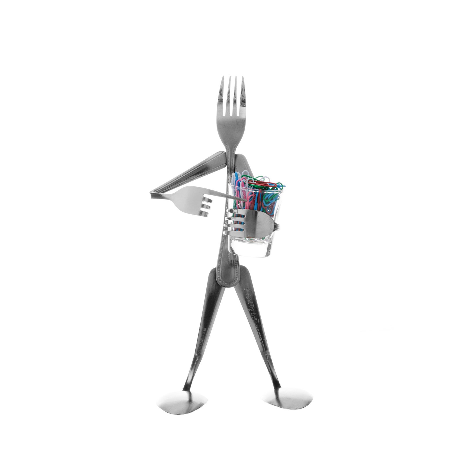 Tooth Pick Holder, Forked up Art, Paper Clip, Gift for Mom, Tooth Pick ...