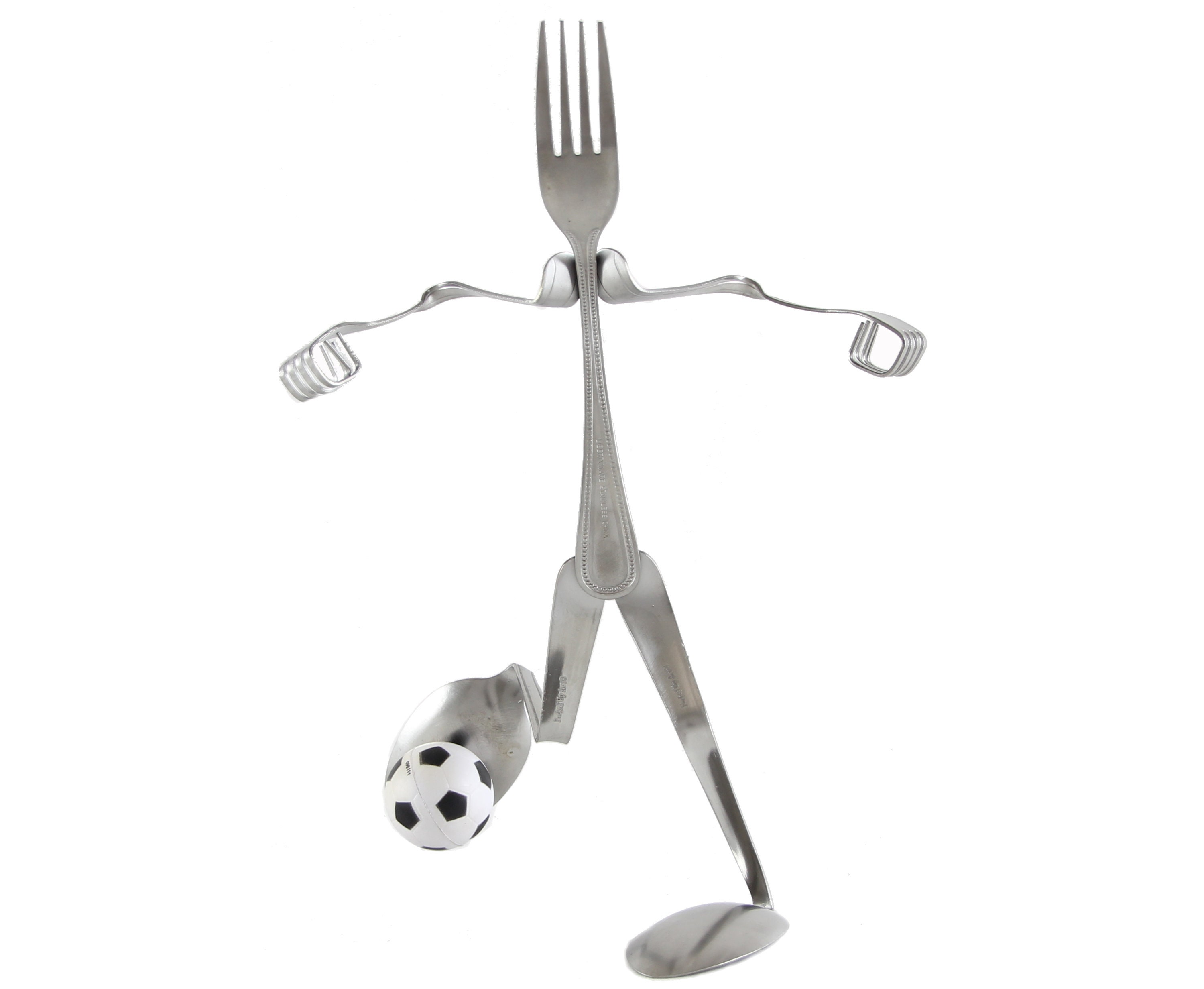 Novelty Soccer Figure Ornament Fork Man Novelty Home Office | Etsy