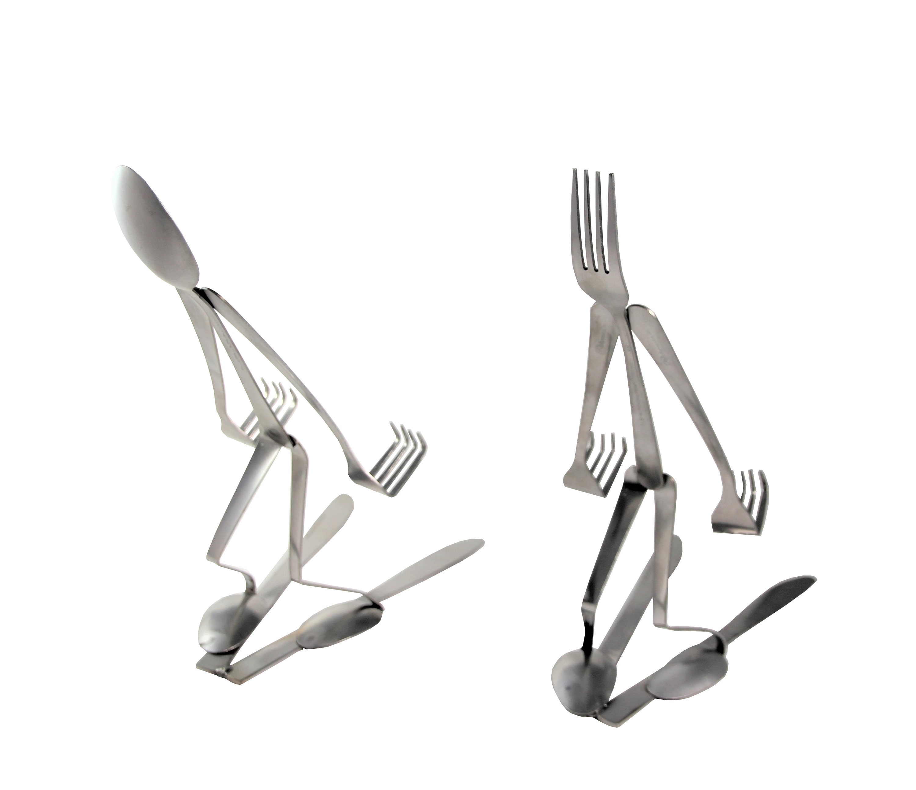 Bookends Book Thieves 1 Pair of Fork and Spoon People - Etsy