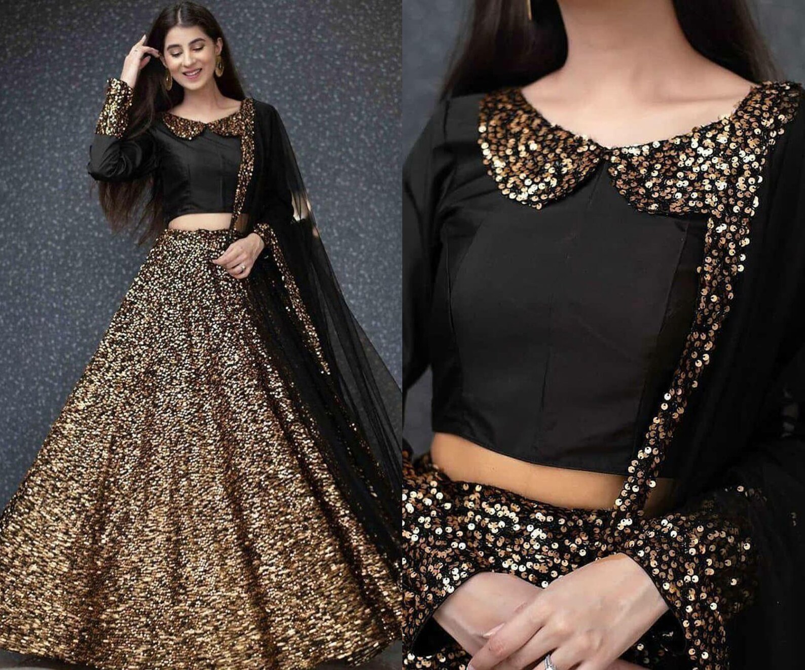 Black Lehenga Choli for Women Ready to Wear Custom Size | Etsy