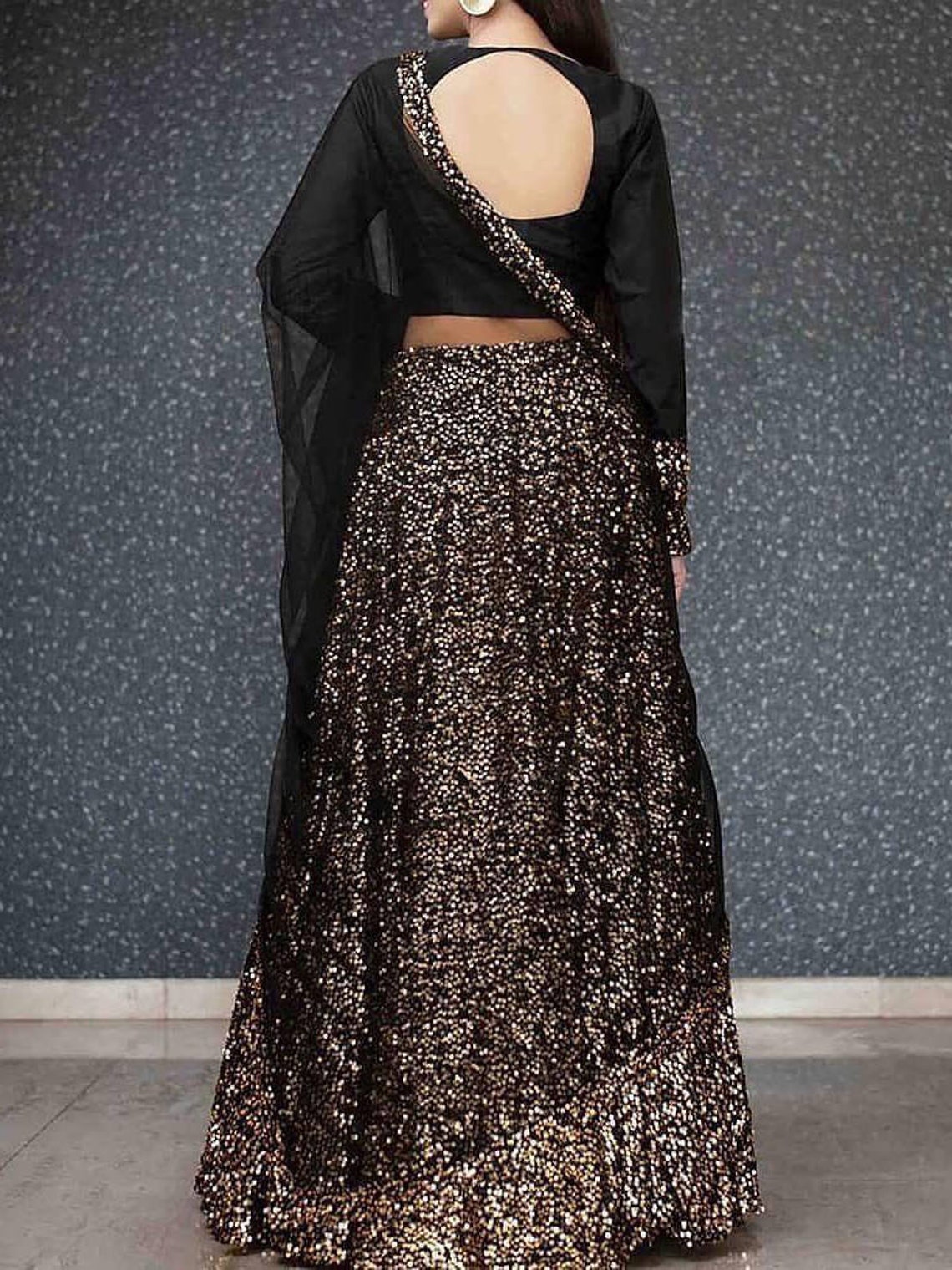 Black Lehenga Choli for Women Ready To Wear Custom Size | Etsy