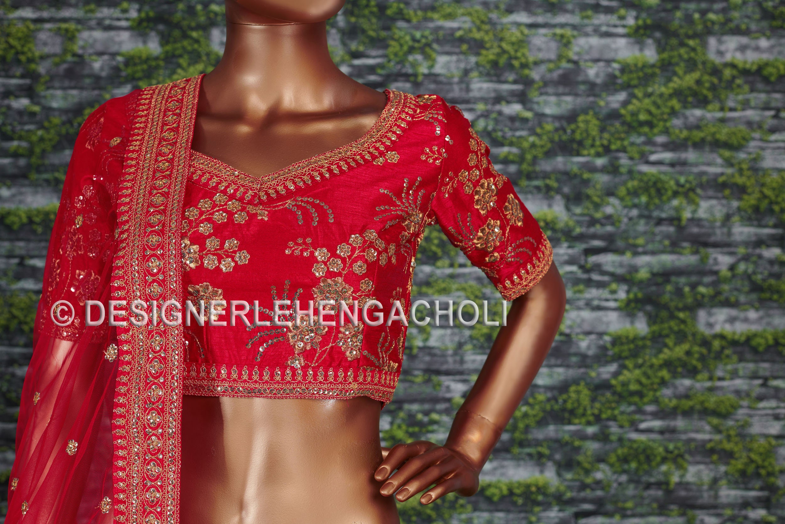 Red Designer Lehenga Choli for Women Ready to Wear Custom Size - Etsy