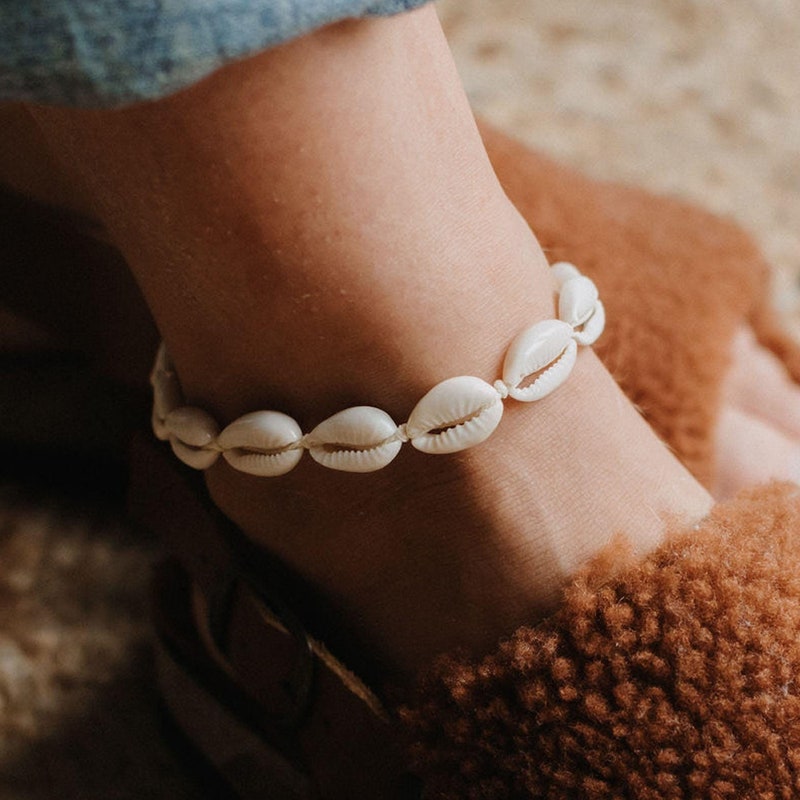 Seashell Anklet - Etsy