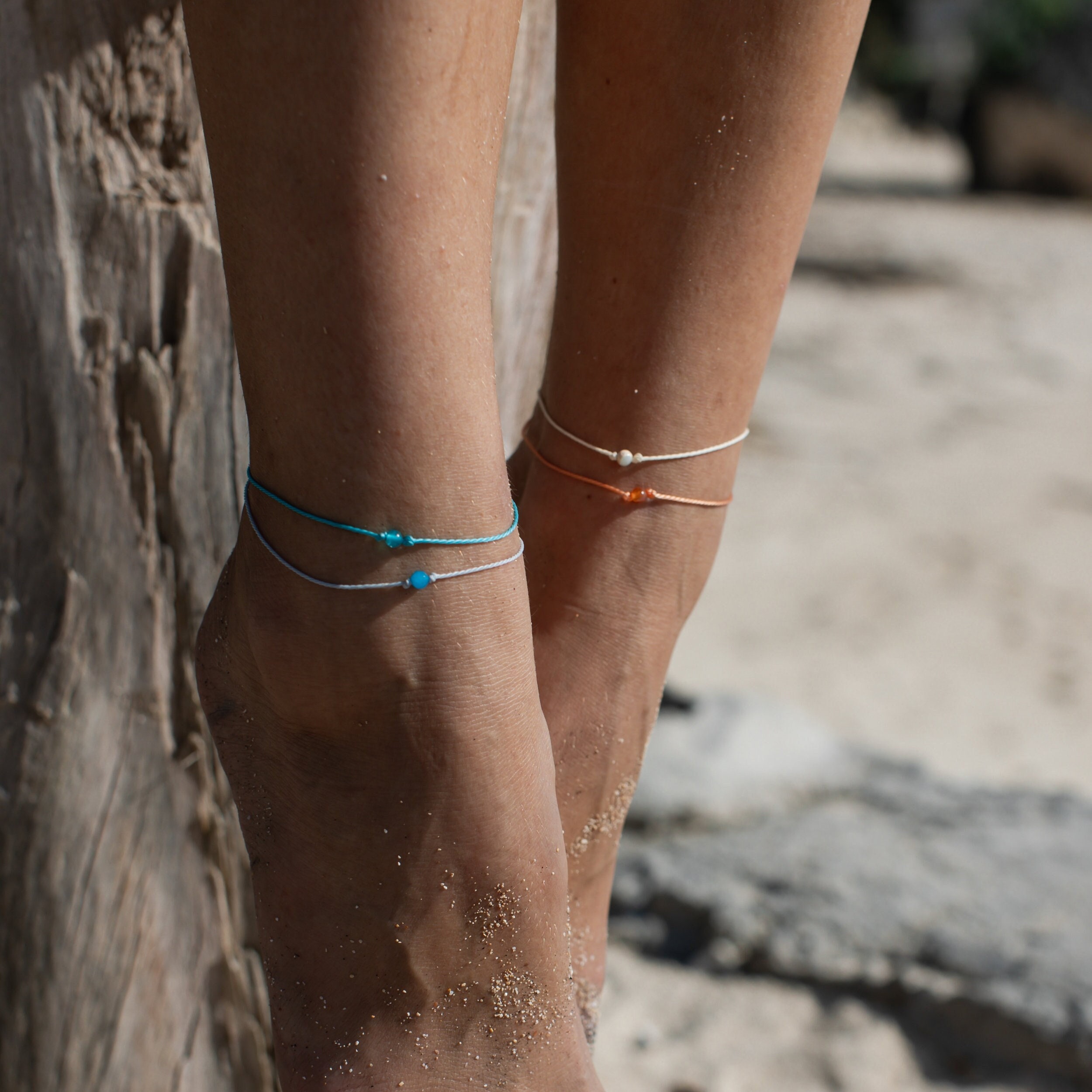 Boho Beaded Anklet - Etsy