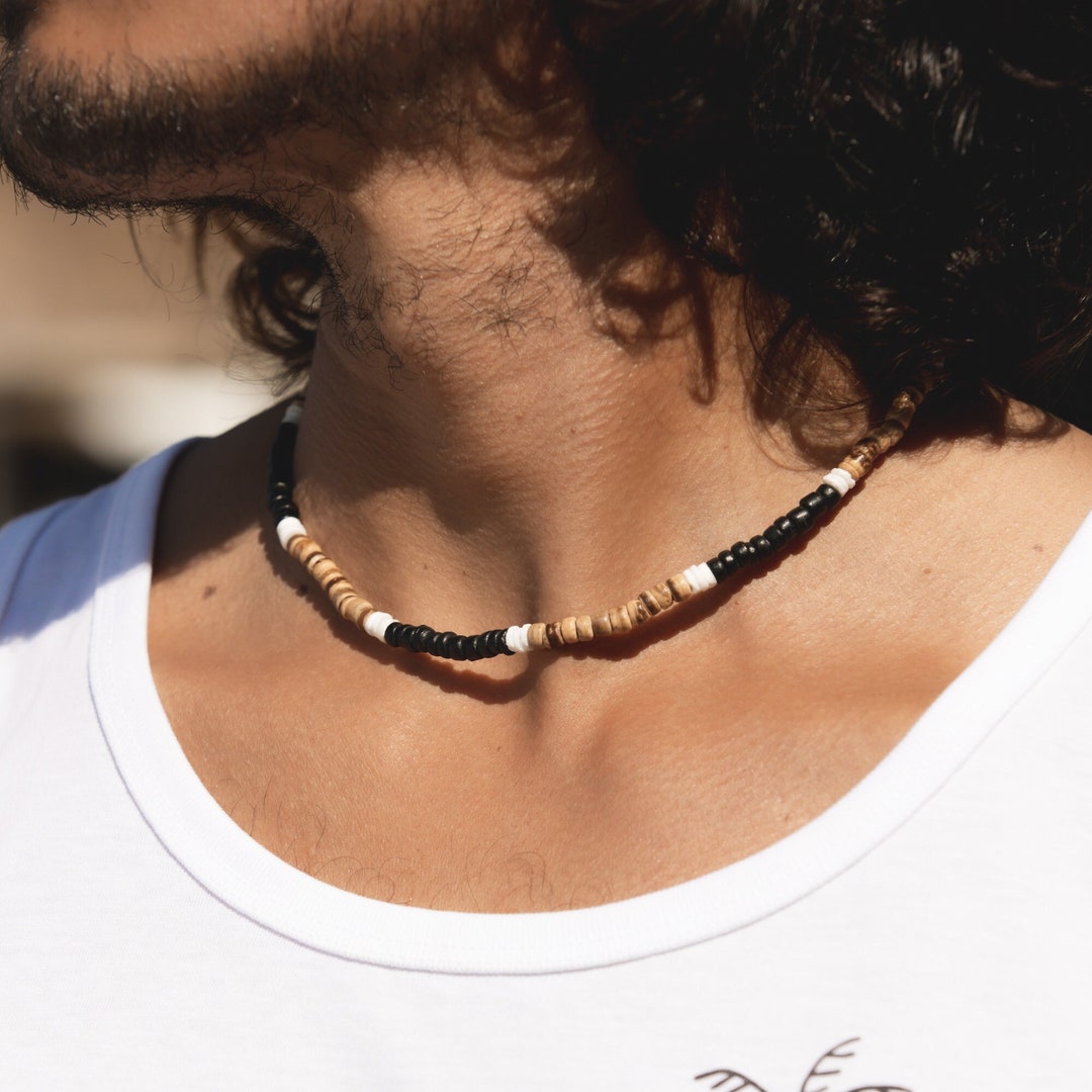 Surfer Vibes: Nias Bead Necklace for Beach Lovers by Pineapple Island ...