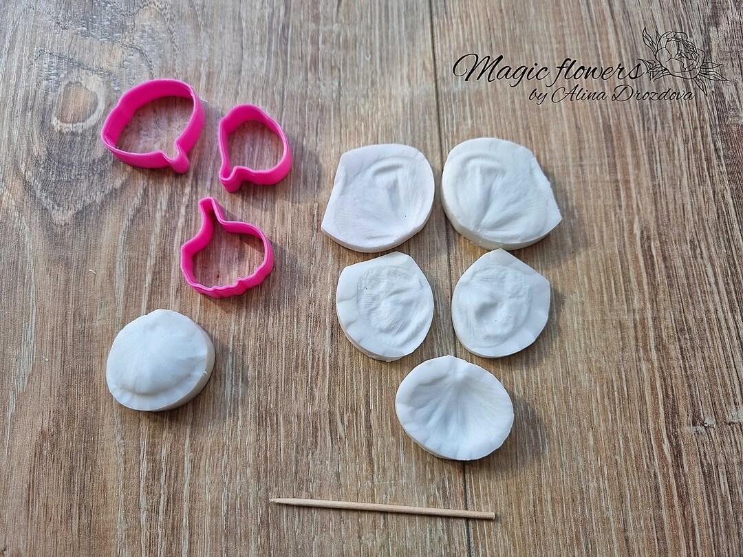 Pansy Flower Silicone Veiner and Plastic Cutter Set - Etsy