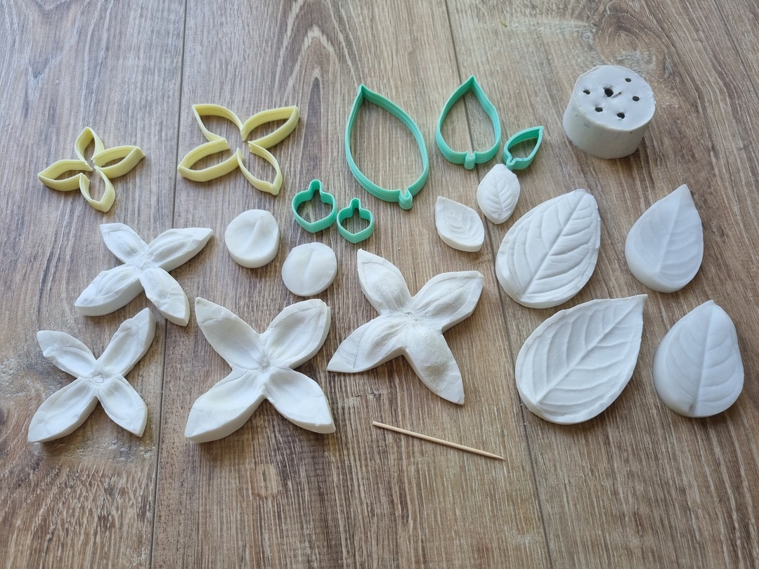 Fuchsia Silicone Veiners and Plastic Cutters Set - Etsy UK