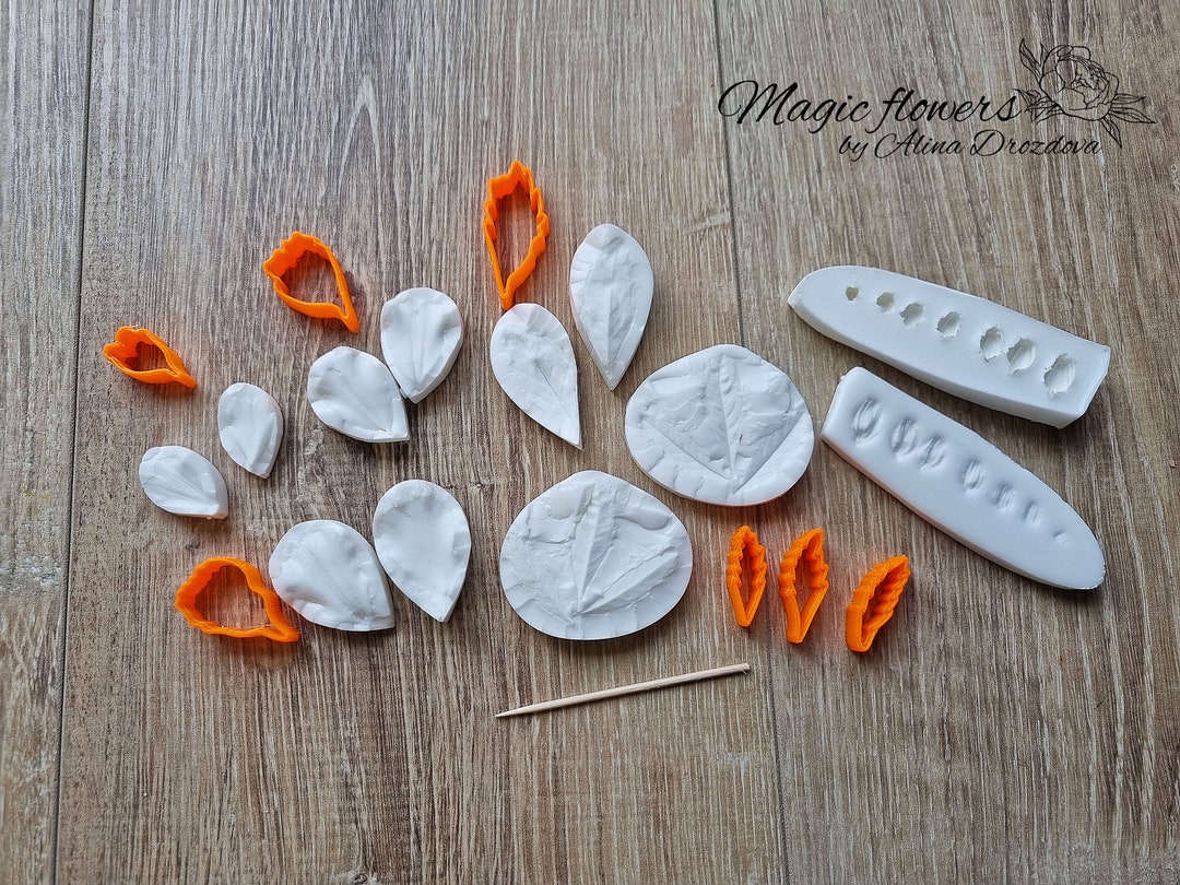 Marigold Flower Silicone Veiner/mould and Plastic Cutter Set - Etsy