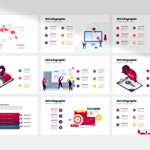 SEO Infographic Presentation Powerpoint Template | Data Visualization ...