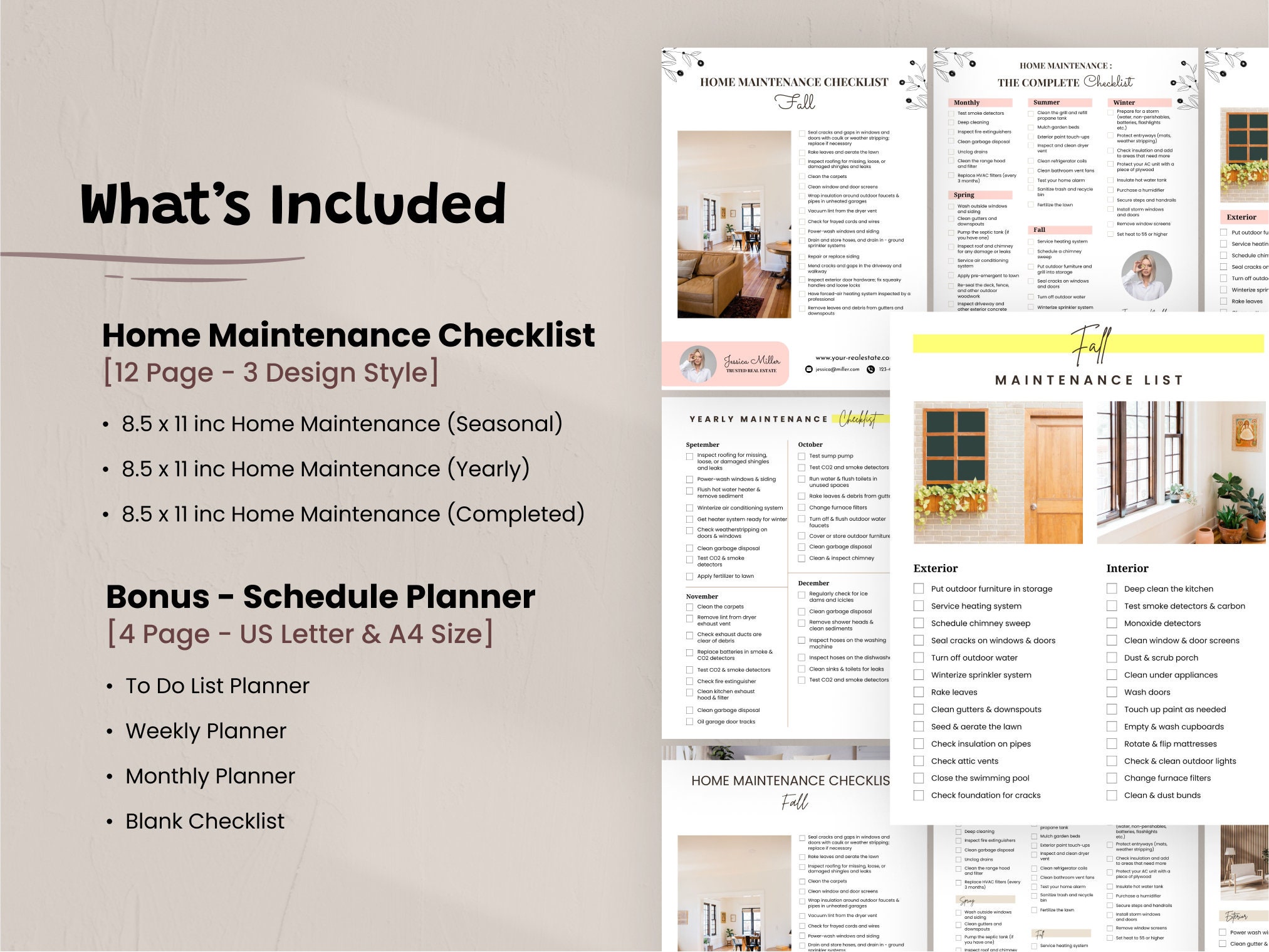 Home Maintenance Planner Organize, Improve, and Track Home Improvement ...